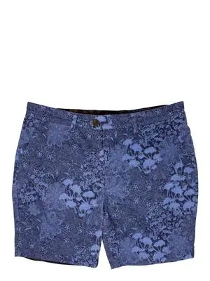 LORDS OF HARLECH John Printed Flat Front Short - Blue