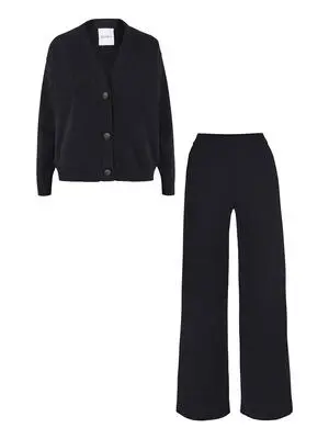SALANIDA 100% Merino Wool Co-ord Set Black