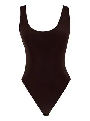 GROWNY Luca Cross-back Bodysuit - Brown
