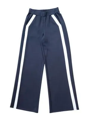 CIRCULAR PATH Striped Track Pant - Black/white