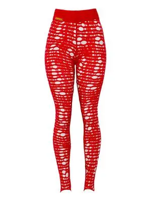 PALOMA LIRA Heartbreak Leggings - Red