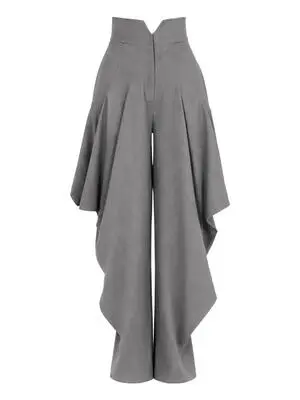 JULIA ALLERT High-waisted Barrel Trousers - Grey