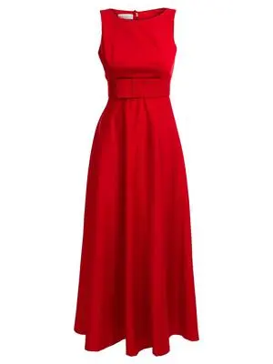 SOFIA TSERETELI Satin Cotton Gown - Red