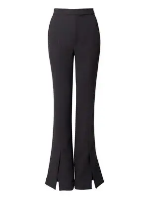 AGGI BY HALEWSKI Flared Trousers With Slits - Black