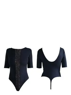 BOTT LINGERIE Crush Lace Bodysuit - Black