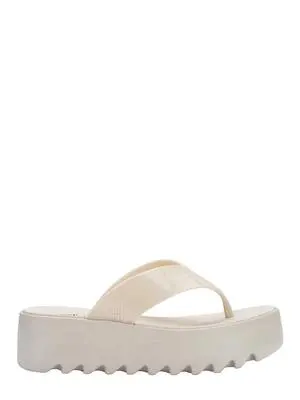 Melissa Thong Platform Sandals - Beige