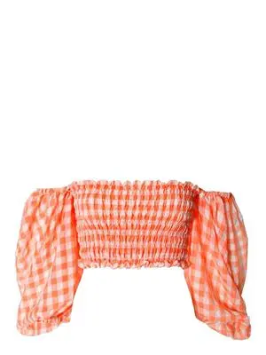 AGGI BY HALEWSKI Ibbie Bright Marigold Top - Orange