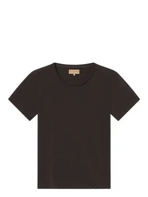 WESTON JON BOUCHER Silas Raw Neck Slim Fit Tee Asphalt - Grey