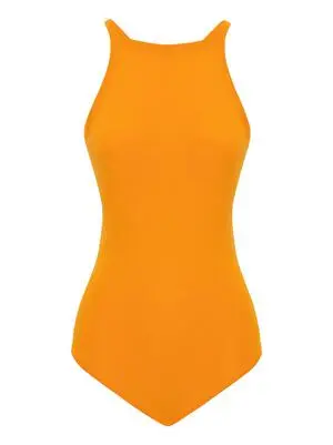 PERALUNA Greta Halter Neck Bodysuit - Orange