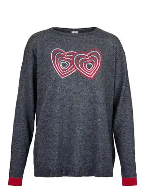 AT LAST... Cashmere Mix Sweater - Grey