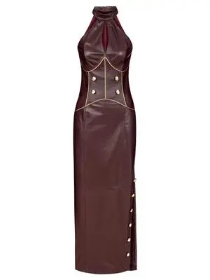 SAINT ONES Rox Leather Dress
