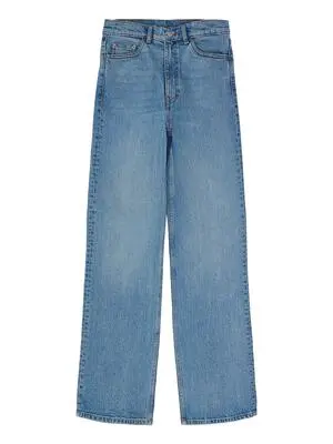 DR. DENIM Echo High Straight Jeans - Blue