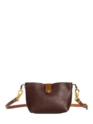 N'DAMUS LONDON Mini Adanna Leather Crossbody Bag - Brown