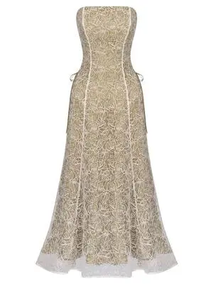 ELSAVA Bloom Corset Dress - White