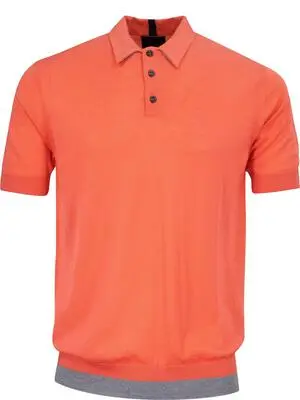 LORDS OF HARLECH Pilgrim Polo Shirt Melon - Pink