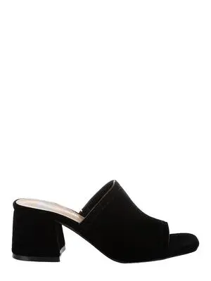 RAG & CO Real Suede Leather Slip-ons - Black