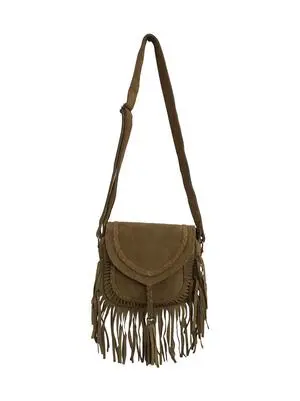 ZASTASTUDIO Suede Leather Crossbody Bag - Brown