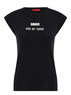 PCFG Rib Tank Top With Patch - Black