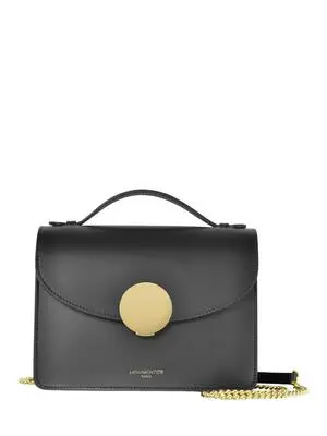 LE PARMENTIER Ondina Top Handle Shoulder Bag - Black