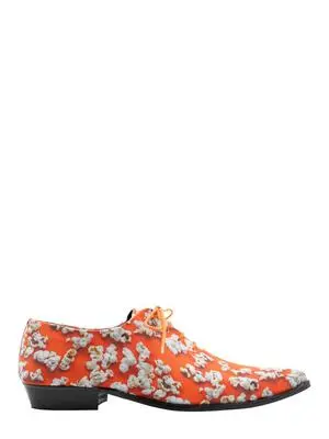 ABSURDE Pointed Toe Lace-up Shoes - Orange
