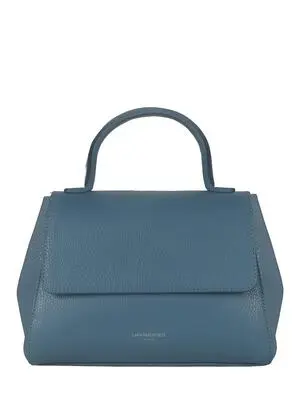 LE PARMENTIER Ladyfinger Top Handle Bag With Strap - Blue