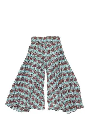FORZA CAVALLO Printed Palazzo Pants - Brown
