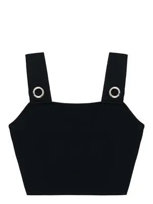 PERALUNA Martha Knit Bralette - Black