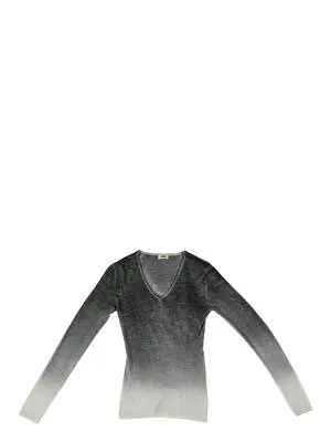 VANILLA&CHOCOLATE V Neck Sweater - Black