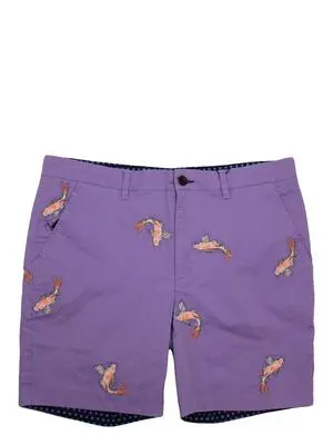 LORDS OF HARLECH Edward Koi Embroidered Short Purple