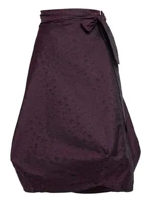 BIANCA POPP Wrapped Knee Length Skirt - Purple