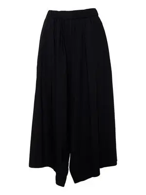 ARTISTA Wide Leg Cotton Culottes - Black