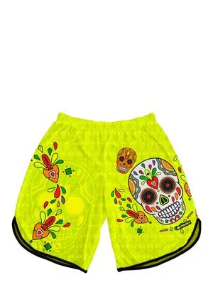 FISHIRT Graphic Print Swim Shorts - Yellow