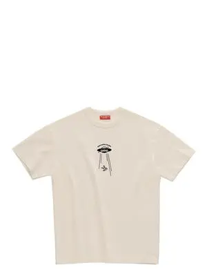DONT EAT THE HOMIES Neutrals Alien Tee Off - White