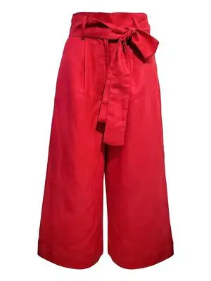 EMMA WALLACE Nala Cropped Trouser - Red