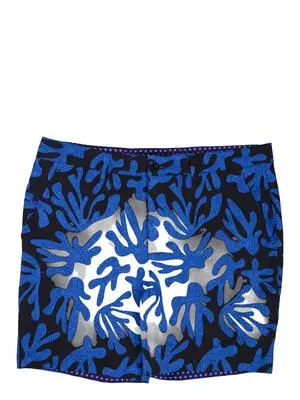 LORDS OF HARLECH Printed Flat Front Shorts - Blue