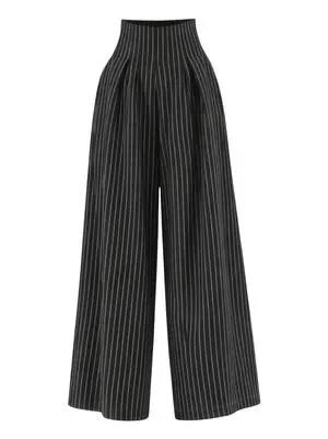 LUMINA ELIGMA Striped Palazzo Pants - Black/white