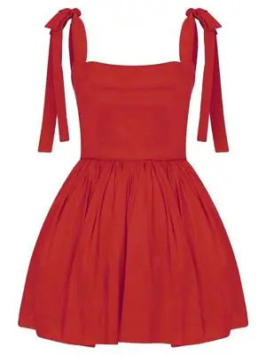 NAZLI CEREN Sibby Mini Dress - Red