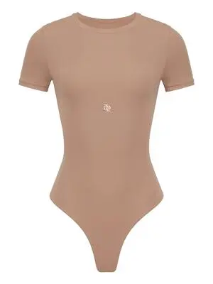 GOD SAVE QUEENS Second Skin T-shirt Bodysuit - Brown