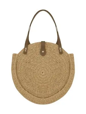 PERALUNA Kai Hand-knitted Shoulder Bag - Brown