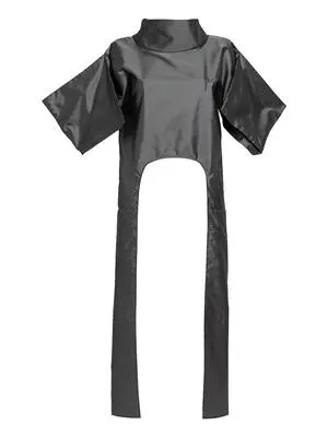 BIANCA POPP Long Sides Taffeta Top - Silver