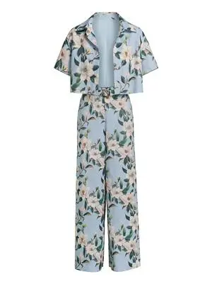 NUR KARAATA Tropic Twist Co-ord Set - Blue
