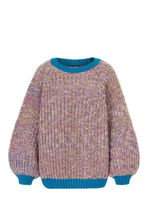 CARA & THE SKY Oversized Balloon Sleeve Jumper - Green