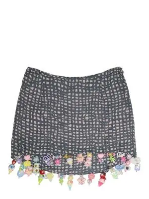 28NATELIER Mini Skirt With Beaded Embellishments