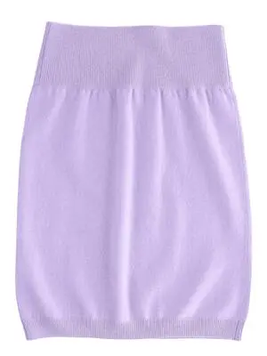 ZENZEE Cashmere Mini Skirt - Purple