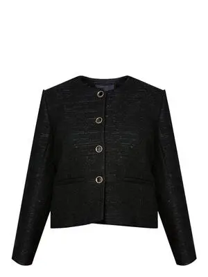 HELEN MCALINDEN Cassandra Boucle Jacket - Black
