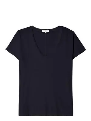 NOEND Supima Cotton V-neck Tee - Black