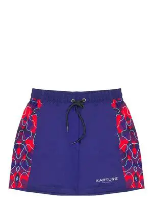 KAPTURE Neo City Camo Shorts - Blue