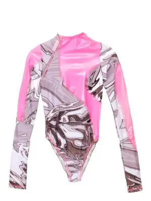 PALOMA LIRA Printed Lycra And Latex Body - Grey