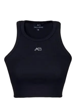 ARIANA BESTEPE Amara Crop Top - Black