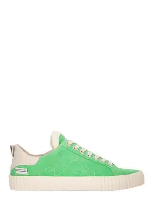 SPRINGA | UNIQUE VULCANIZED SNEAKERS ITALIAN HANDMADE Wavy Suede Light Sneakers - Green